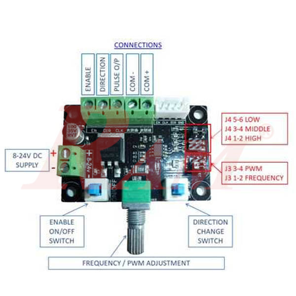 Stepper Motor Pulse Generator Board - With Manual Speed Control | RAM ... Stepper Motor Pulse Generator Board - With Manual Speed Control | RAM ...